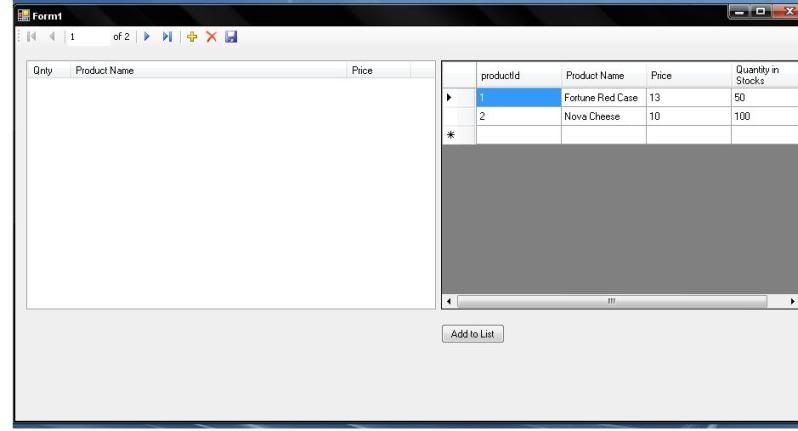 VS 2008 table row to list view?-VBForums