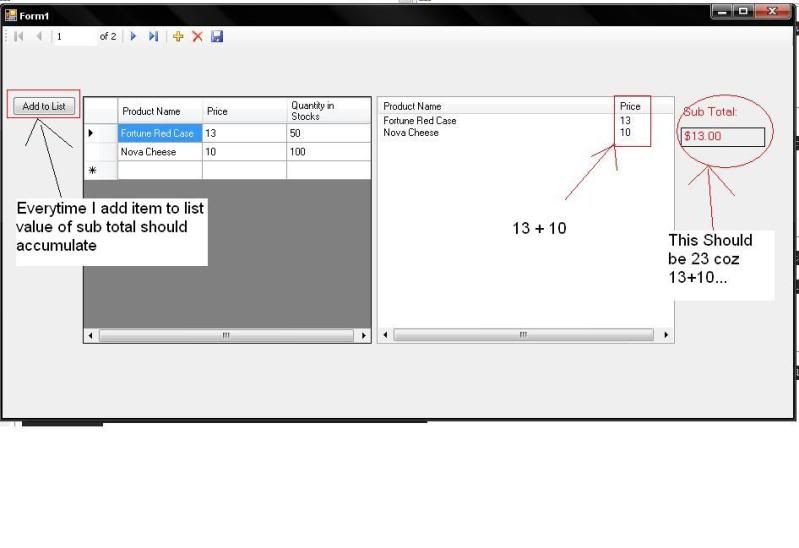VS 2008 table row to list view?-VBForums