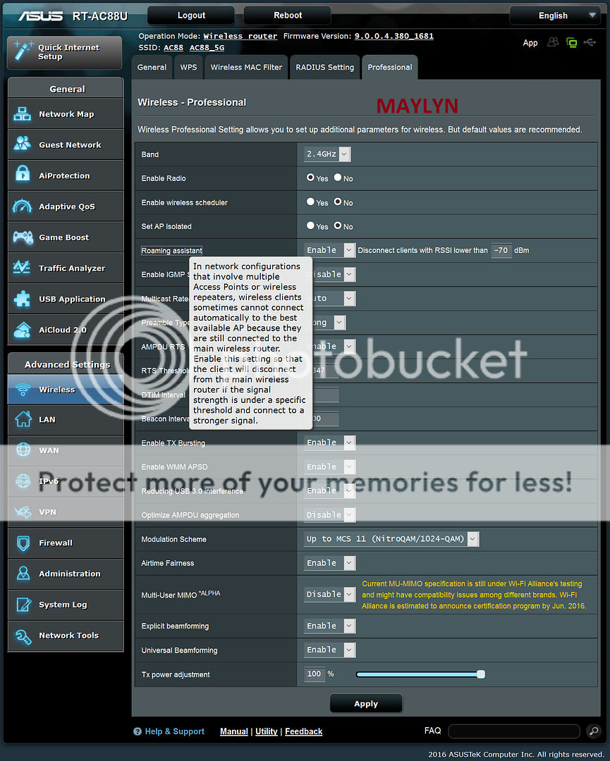 [Maylyn - Networking] ASUS RP-AC68U | HardwareZone Forums