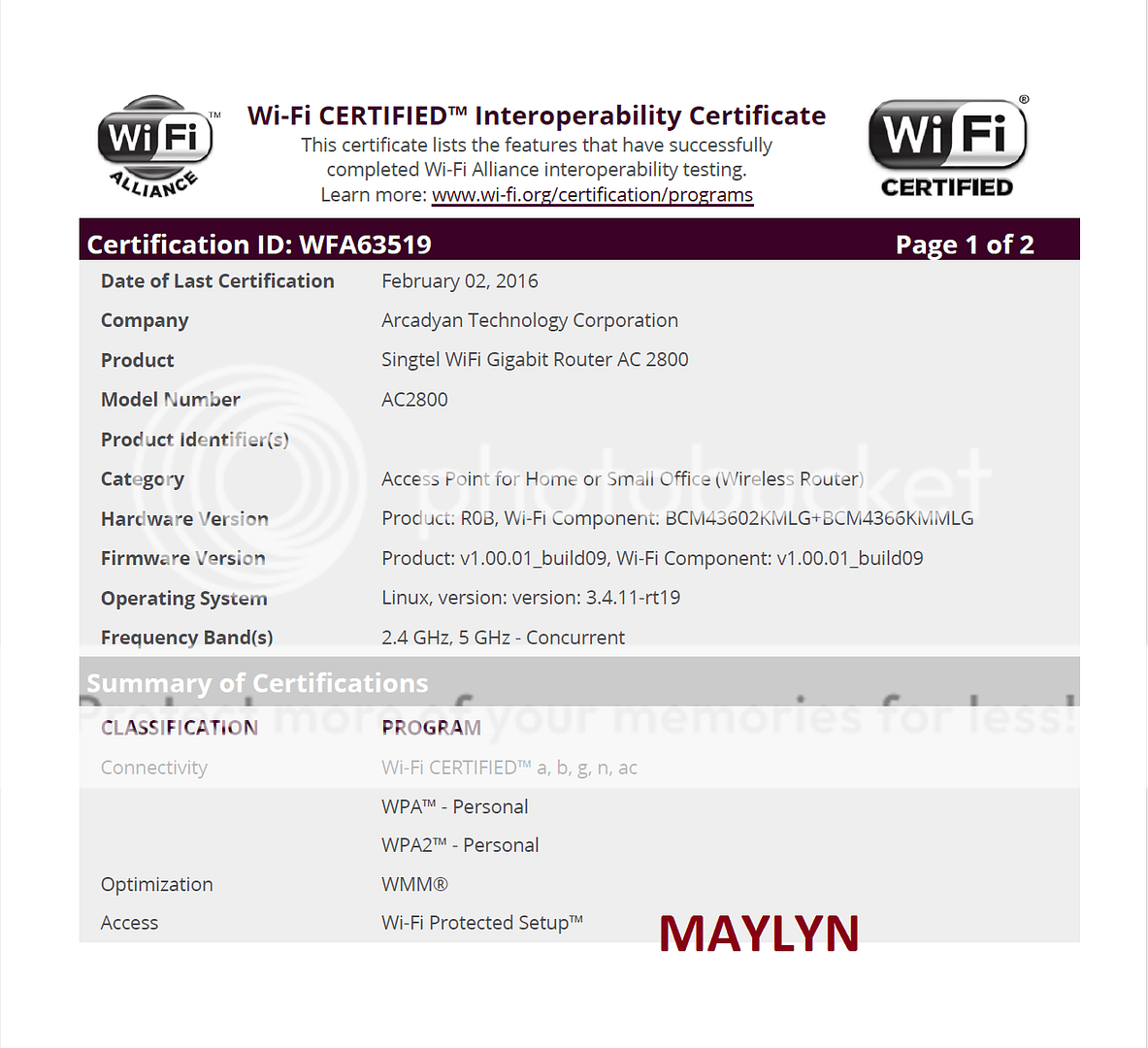 Singtel Wifi Gigabit Router AC1900! (Arcadyan) | Page 2 | HardwareZone ...