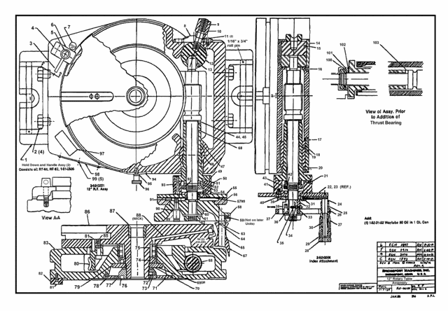 Questions about Bridgeport rotary table...